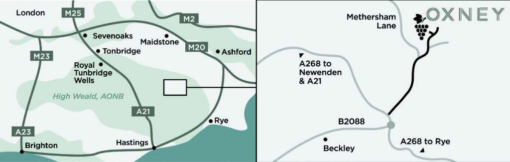 map - Oxney Organic